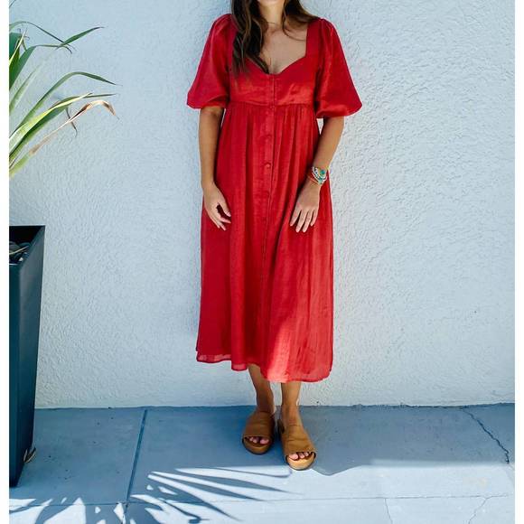 SANCIA | Dresses | New Sancia Amalia Dress In Watermelon | Poshmark